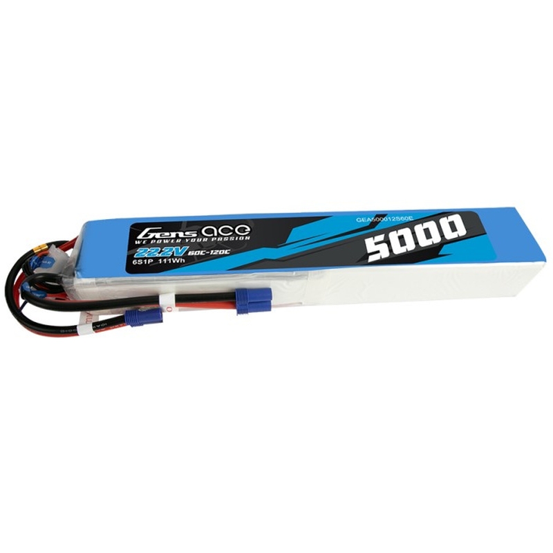 GENS ACE 5000MAH 12S1P 60/120C 44.4V EC5 - LiPo.si