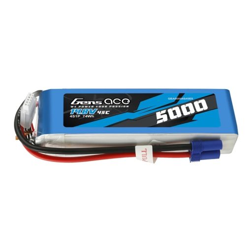 Gens Ace LiPo 5000mAh 14.8V 45C 4S1P, EC5 - LiPo.si